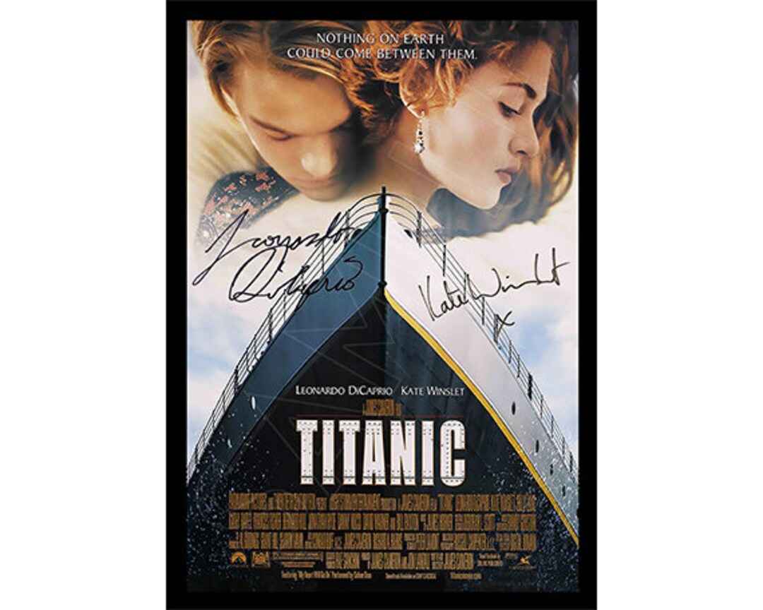 Titanic Original Poster With Cast Signatures A4 - Etsy
