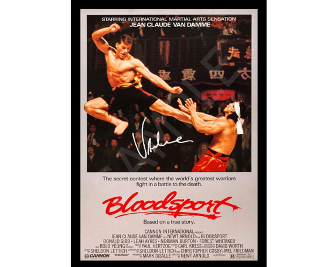 Bloodsport Original Movie Poster With Cast Signatures A4 - Etsy UK