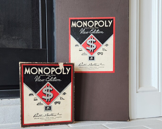 1936 Rare Brown New Edition Monopoly Complete Set - Etsy