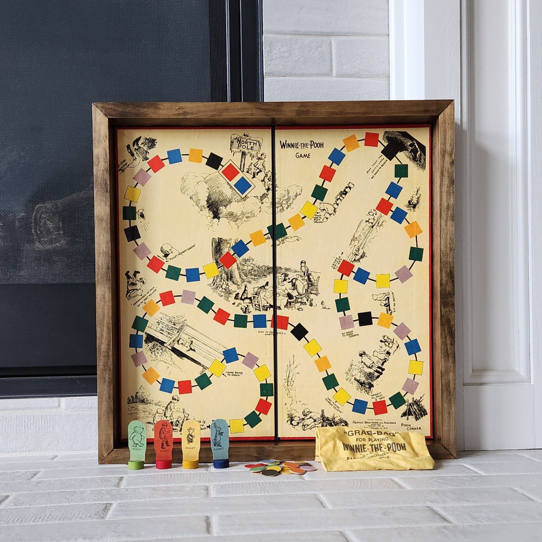 Display and Play 1933 Winnie the Pooh Handmade Framed Board Game - Etsy
