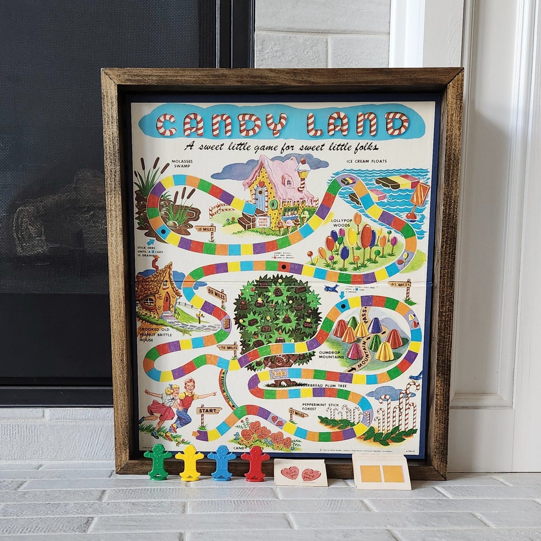 Display and Play 1962 Candy Land Framed Board Game - Etsy