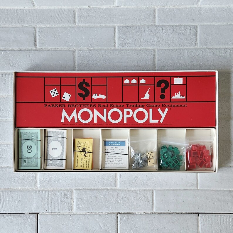Display and Play 1961 Monopoly Handmade Framed Board Game - Etsy
