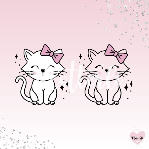 Kitty plotterdatei svg - Etsy.de