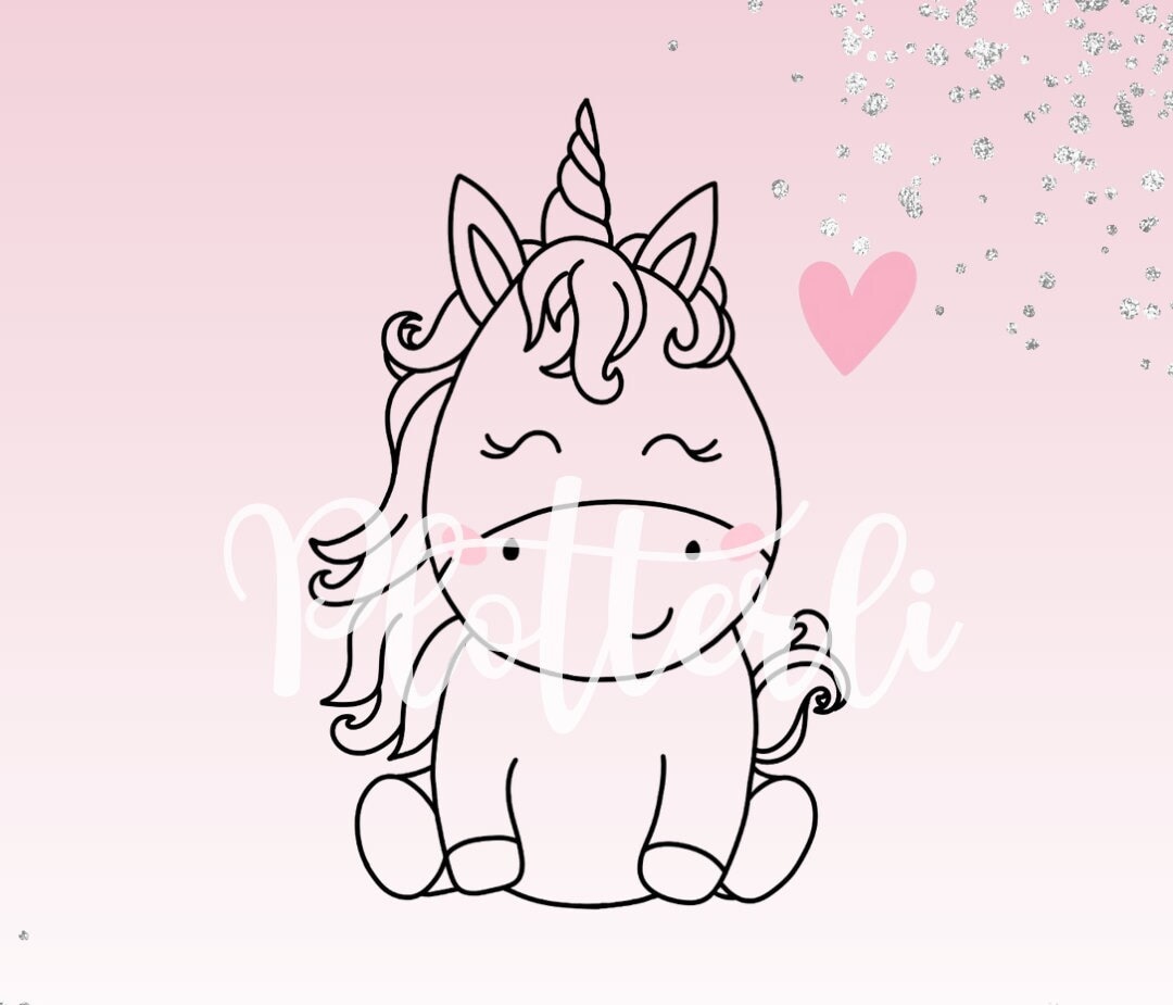 Plotterdatei süßes Einhorn Plotter Datei SVG PNG - Etsy.de