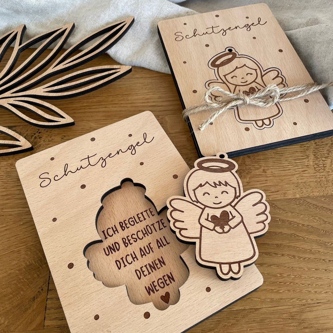 SVG Laser File Guardian Angel Boy, Little Angel, Angel, SVG Lasercut ...