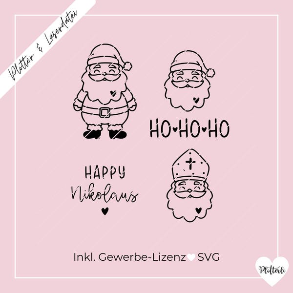 Plotterdatei nikolaus - Etsy.de