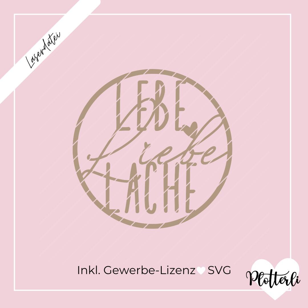 SVG Laser File Wreath Live Love Laugh, Loop, Door Wreath, SVG Lasercut ...