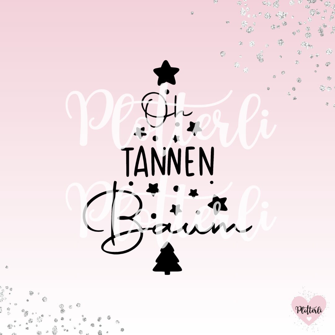 Plotter File & Laser File Oh Tannen Baum / Christmas Tree / O ...