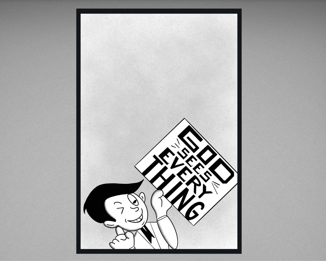Digital Print Cartoon Wall Decor - Etsy