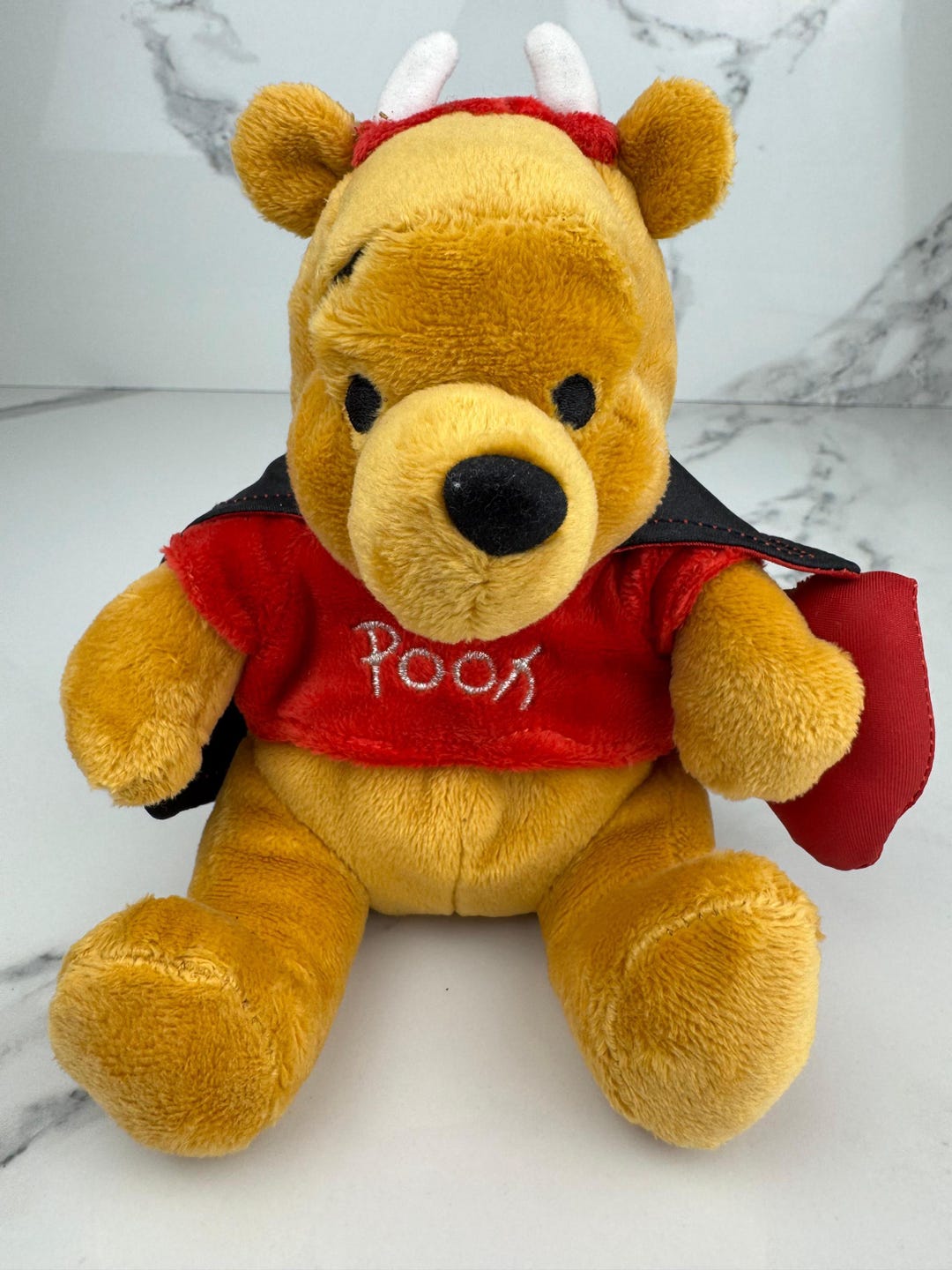Vintage Winnie the Pooh Plush Toy Bear - Costume Pooh - Devil Pooh - Etsy