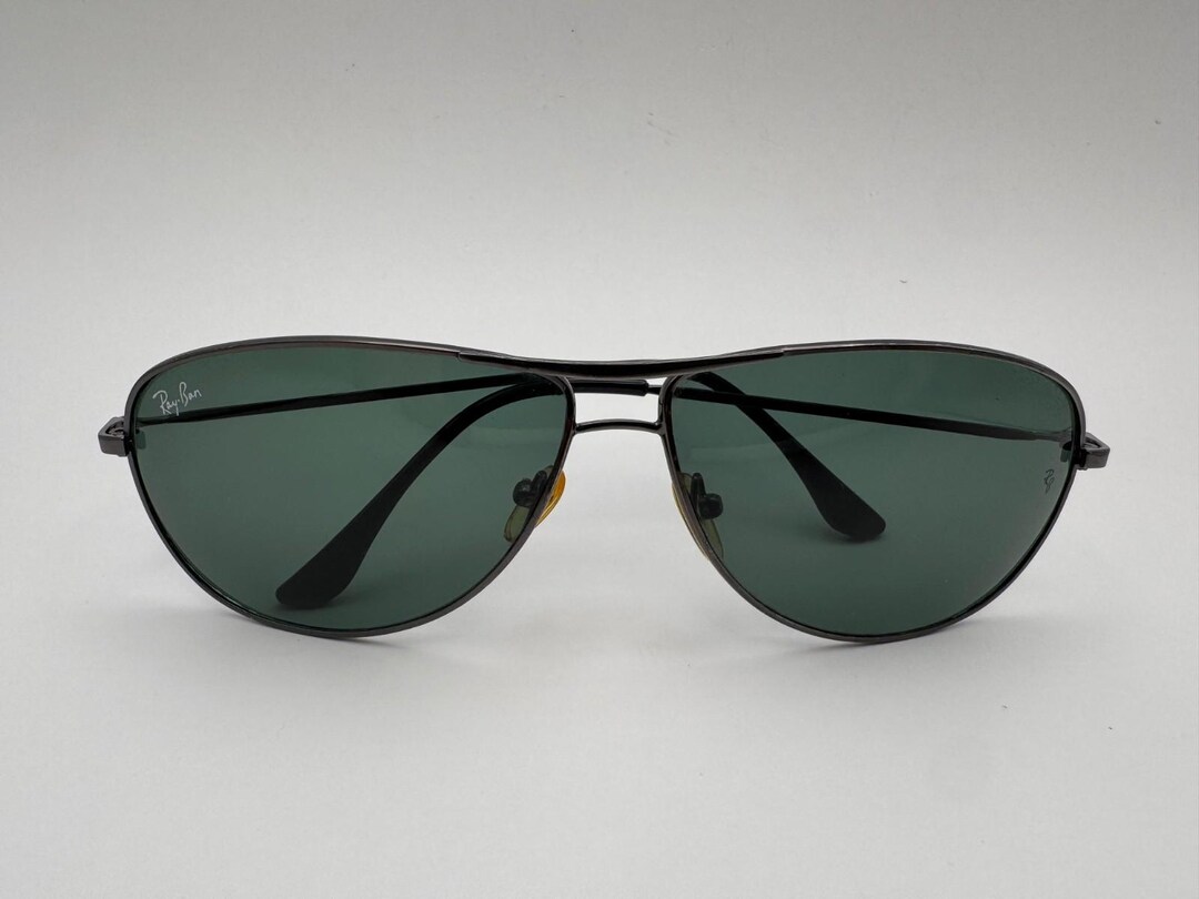 Vintage Ray-ban RB 3342 Warrior Sunglasses - Gunmetal Frame&green ...