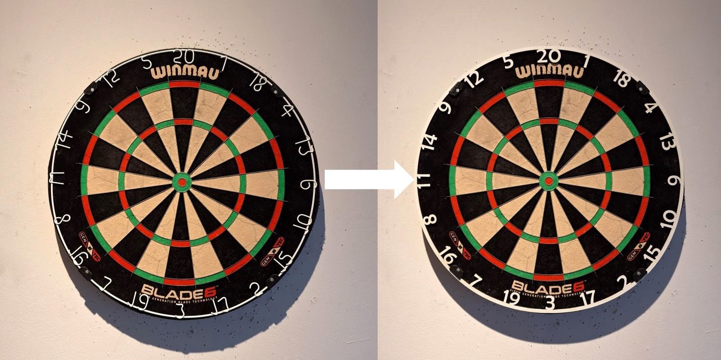 Lasercut File for Improved Number Ring for Darts Board DIGITAL FILE ...