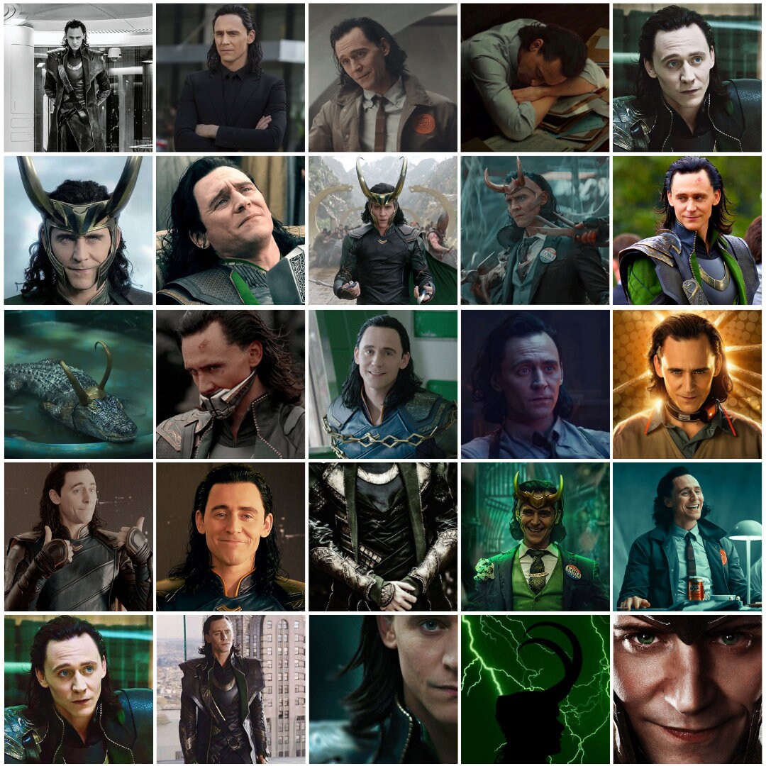 30 Loki / Tom Hiddleston Marvel Room Decor - Aesthetic Bedroom Collage ...