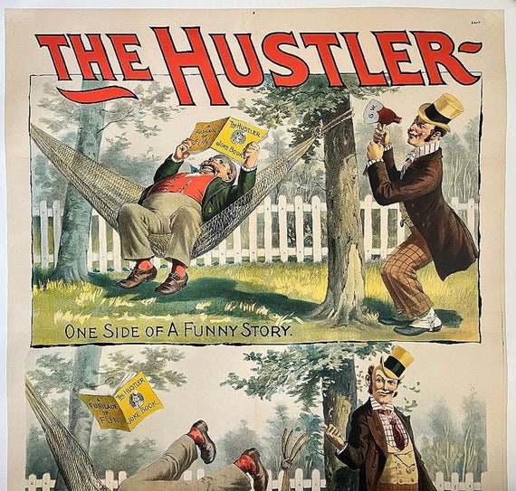 Very Rare 1893 Poster for the Hustler Magazine - Etsy