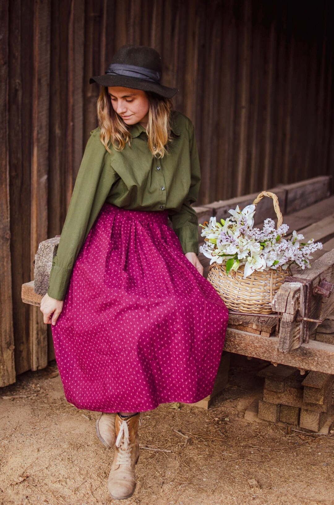 PRAIRIE SKIRT, Handmade Prairie Dress, Custom Skirt - Etsy