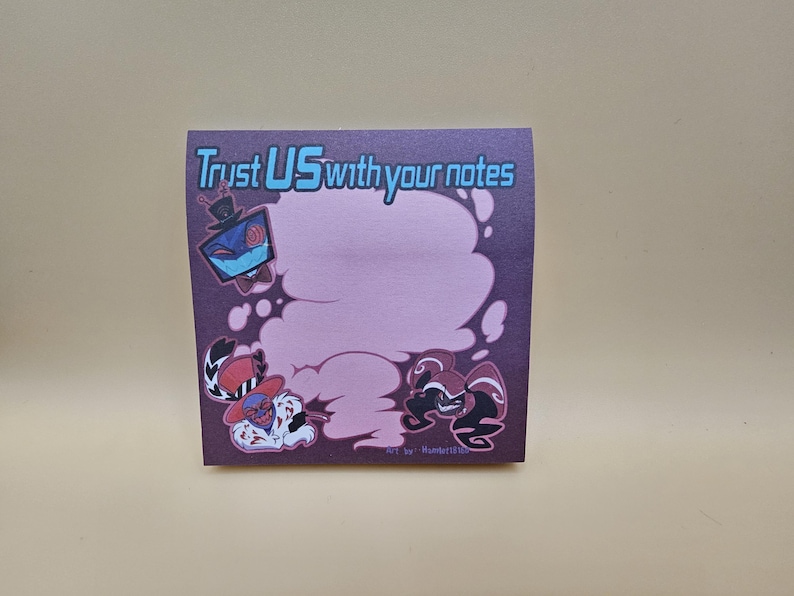 Hazbin Hotel Sticky Note Pads - Etsy