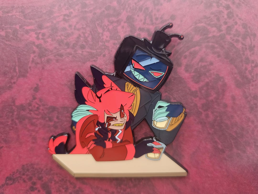 Bar Buddies Soft Enamel/epoxy Pin Hazbin Hotel Hazbin Hotel - Etsy Canada