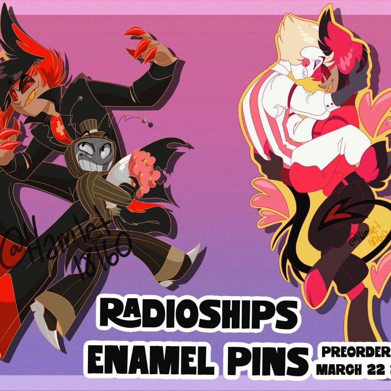 Alastor Hazbin Hotel Pin - Etsy