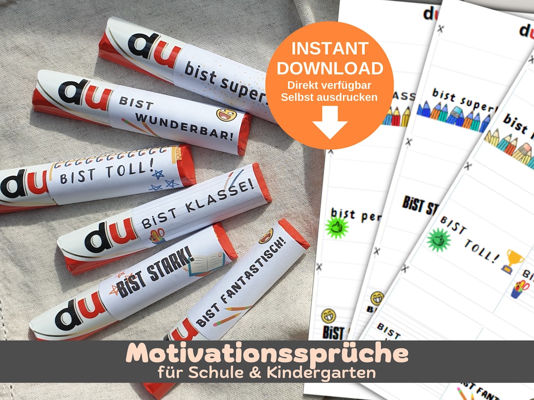 Download DU BIST Banderolen zur Motivation in Schule und Kindergarten ...