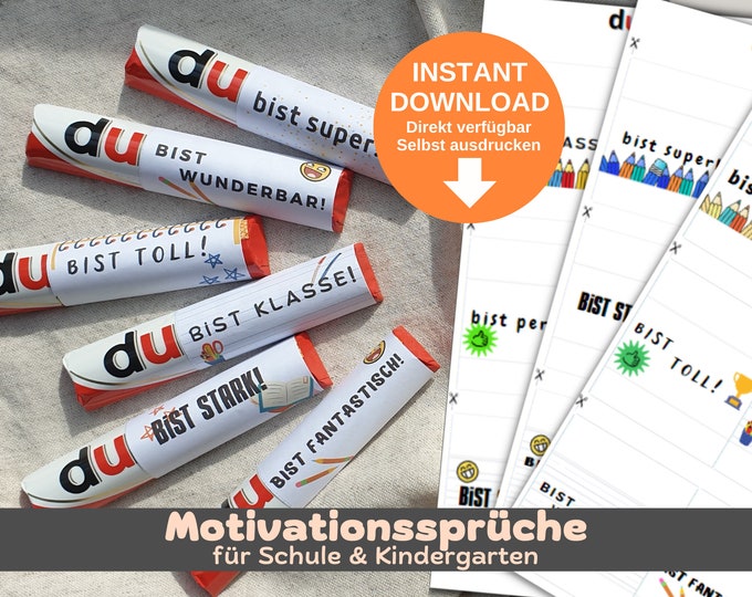 Du bist Schokoriegelbox inkl Duplo - Etsy.de