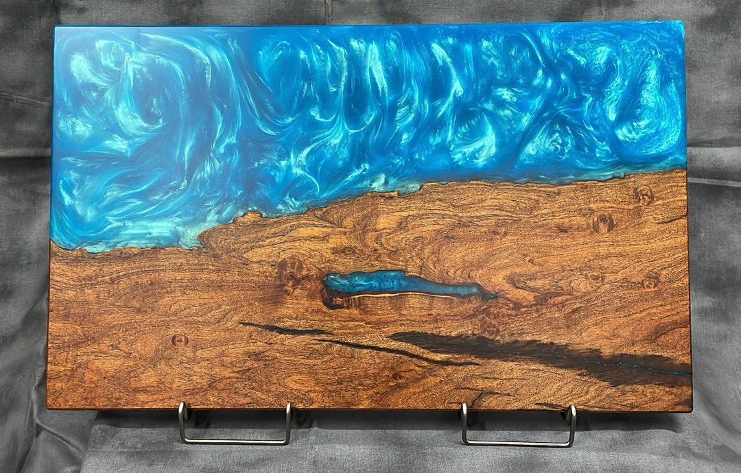 Mesquite With Turquoise Resin - Etsy