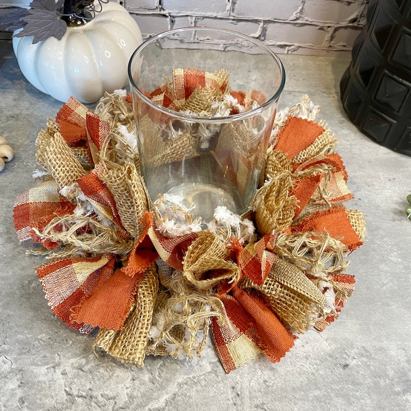 Burlap Centerpiece - Etsy