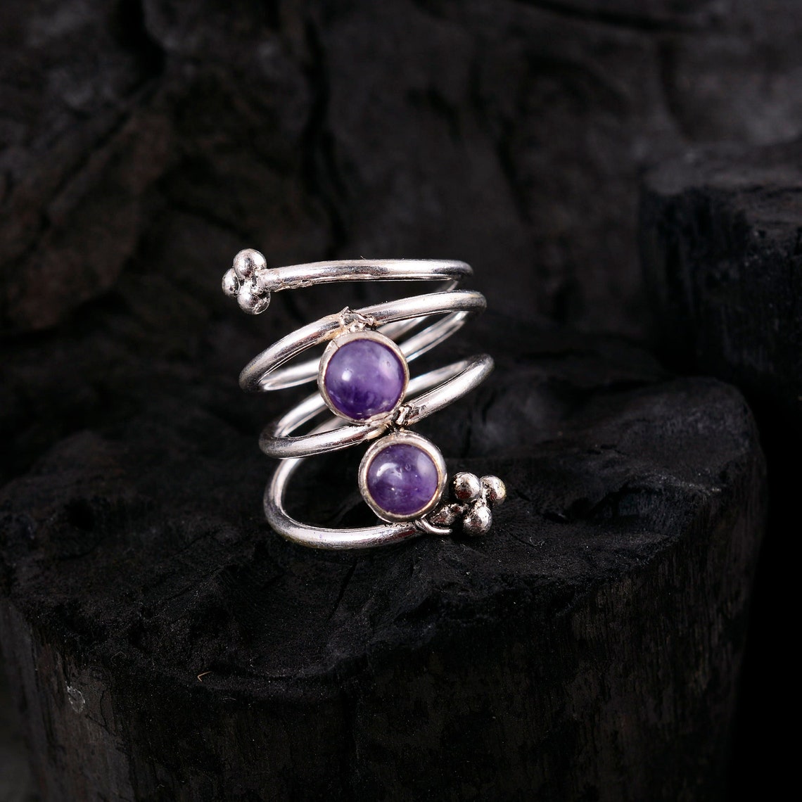 Mallet Finger Ring With Lapis Lazuli Stones • Trigger Finger Splint ...