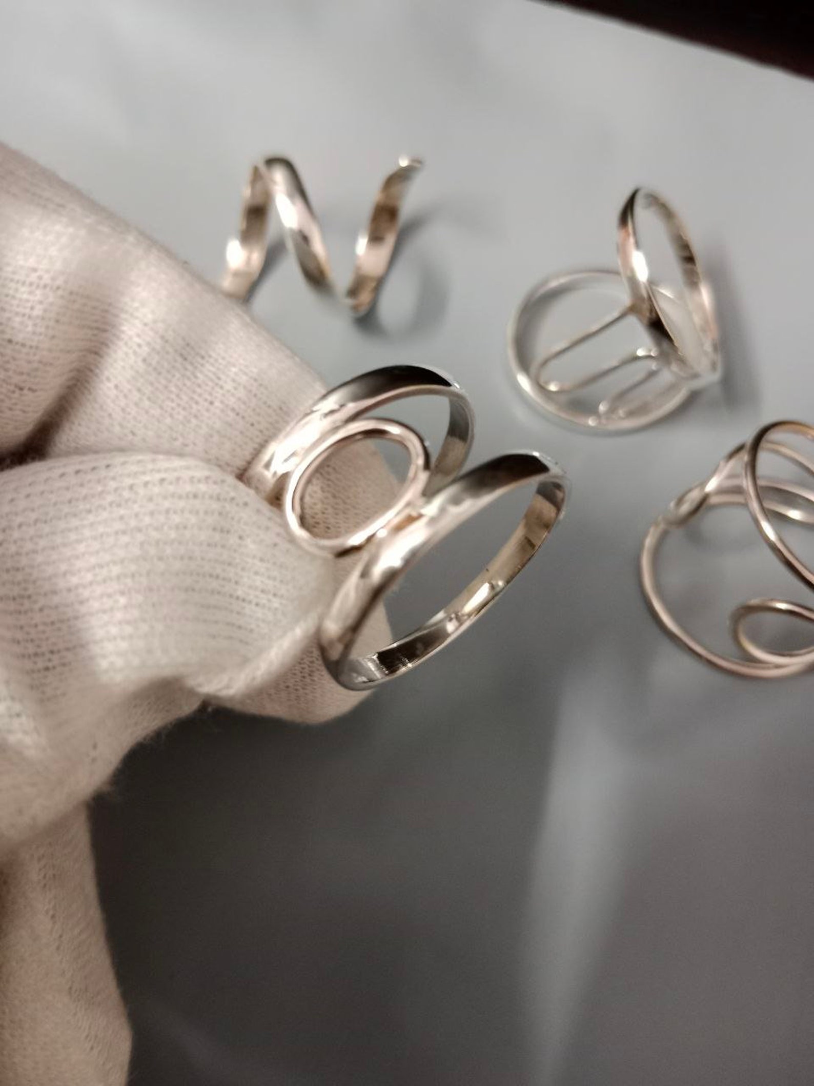 EDS Finger Splint Sterling Silver for the Both Joints Adjustable ...