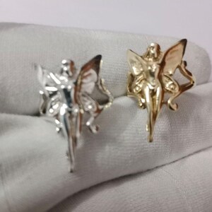 Beautiful Sterling Silver Ring With Faerie Fairy Design | Angel Ring ...