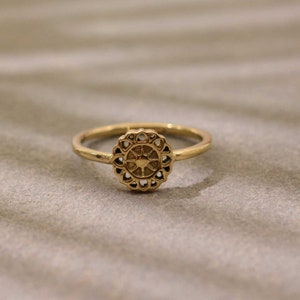 Handmade Brass Sunburst Ring • Boho Statement Jewelry - Etsy