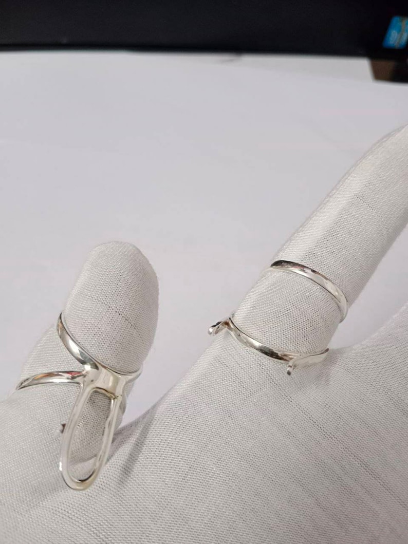 Arthritis Finger Splint Ring 925 Sterling Solid Silver - Etsy