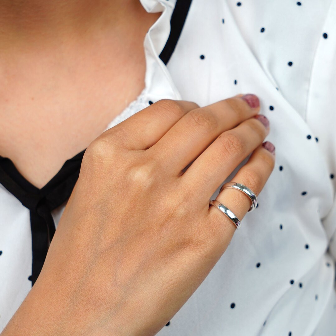 Arthritis Ring for Lateral Deviation,925 Sterling Silver Ring,splint ...