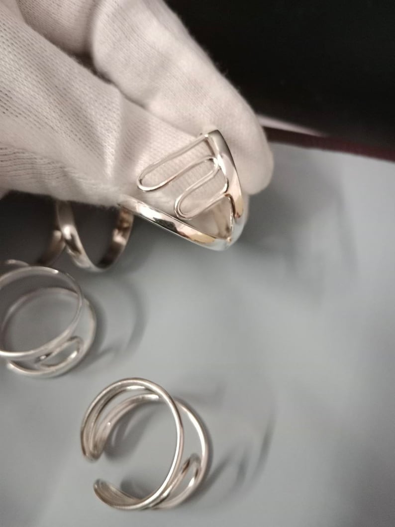 EDS Finger Splint Sterling Silver for the Both Joints Adjustable ...