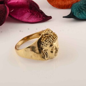 Handcrafted Brass Buddha Ring, Boho Tribal Jewelry - Etsy