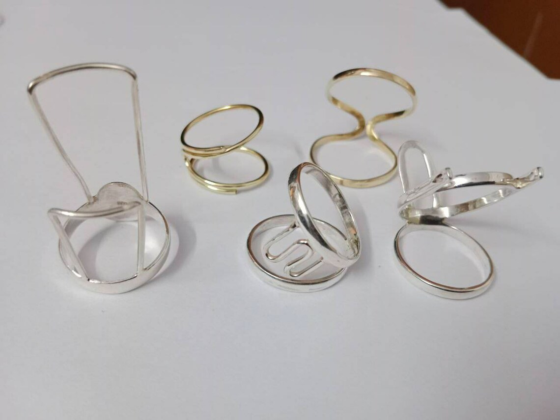 Arthritis Finger Splint Ring 925 Sterling Solid Silver - Etsy