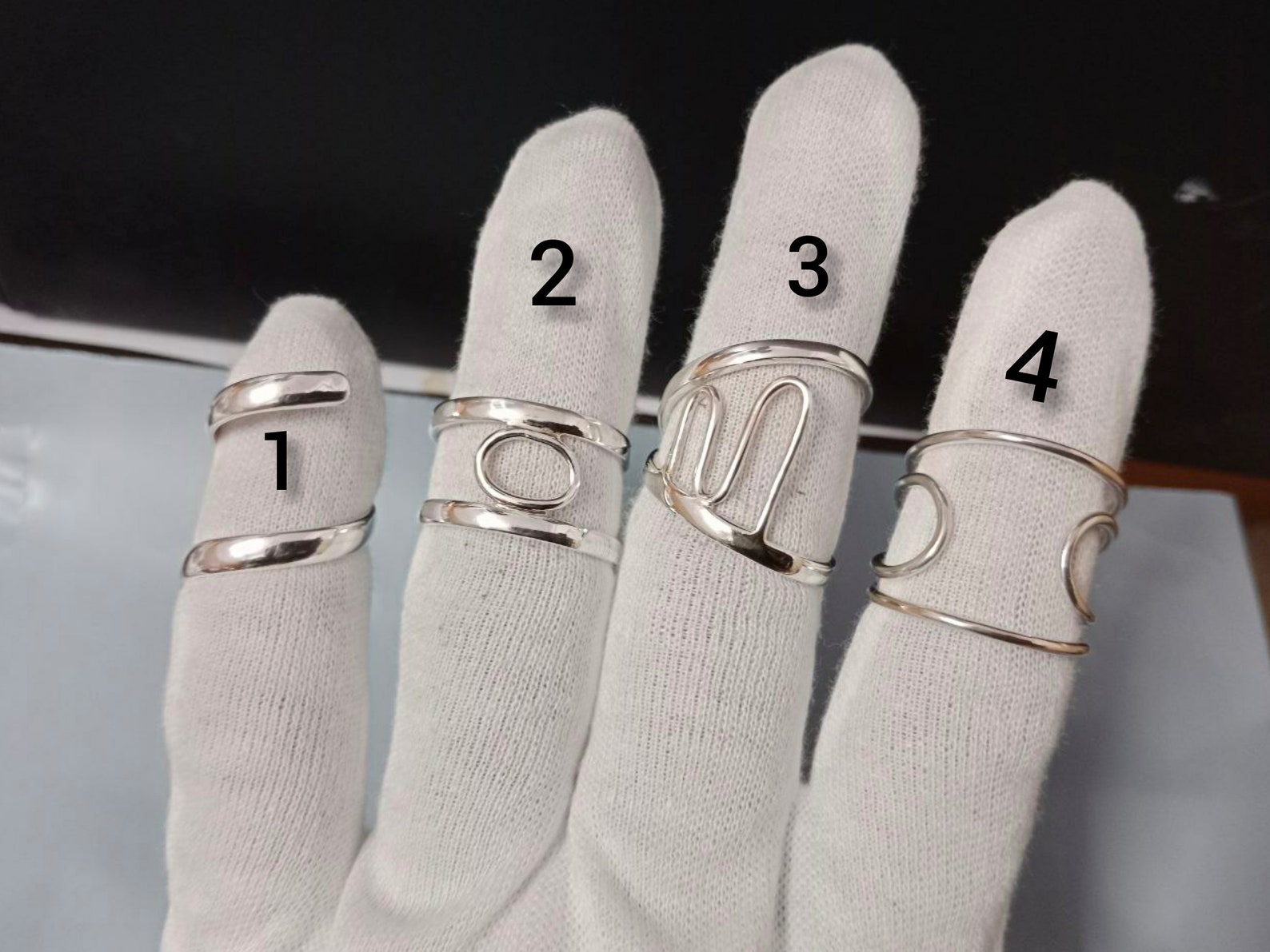 EDS Finger Splint Sterling Silver for the Both Joints Adjustable ...