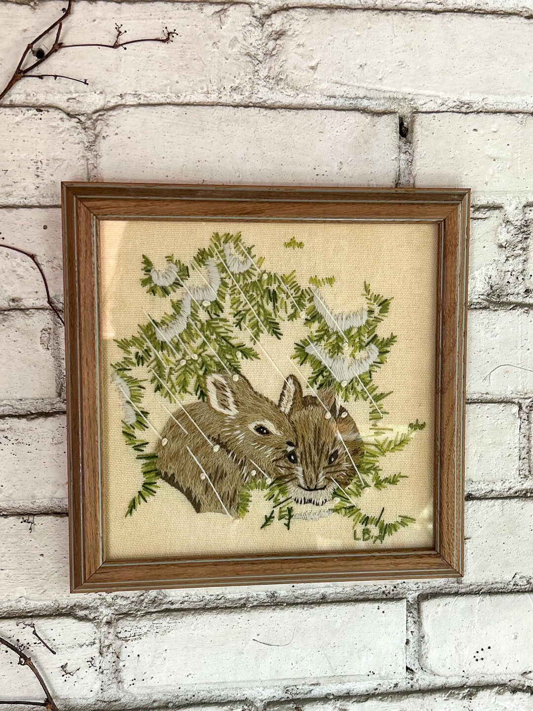 Late 1970’s Vintage Crewel, Bunnies in Snow Kit Number 1027 From New ...