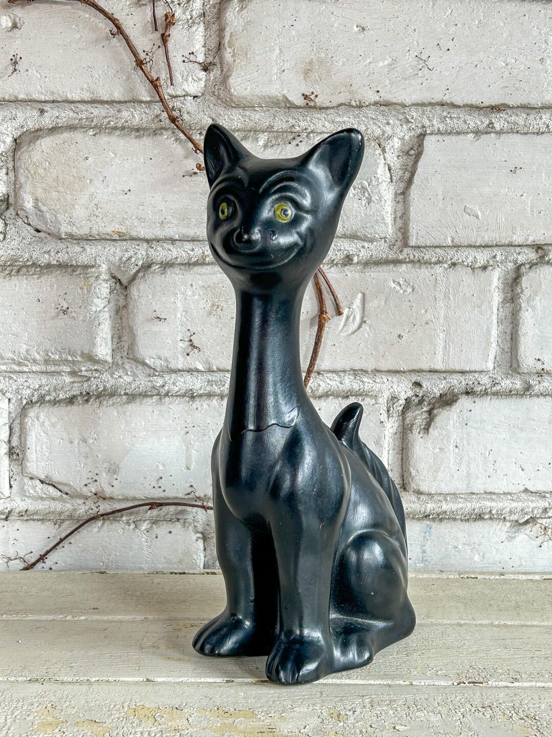 Black Cat Figurine, in the Style of Henry Tooth/bretby, Unmarked ...