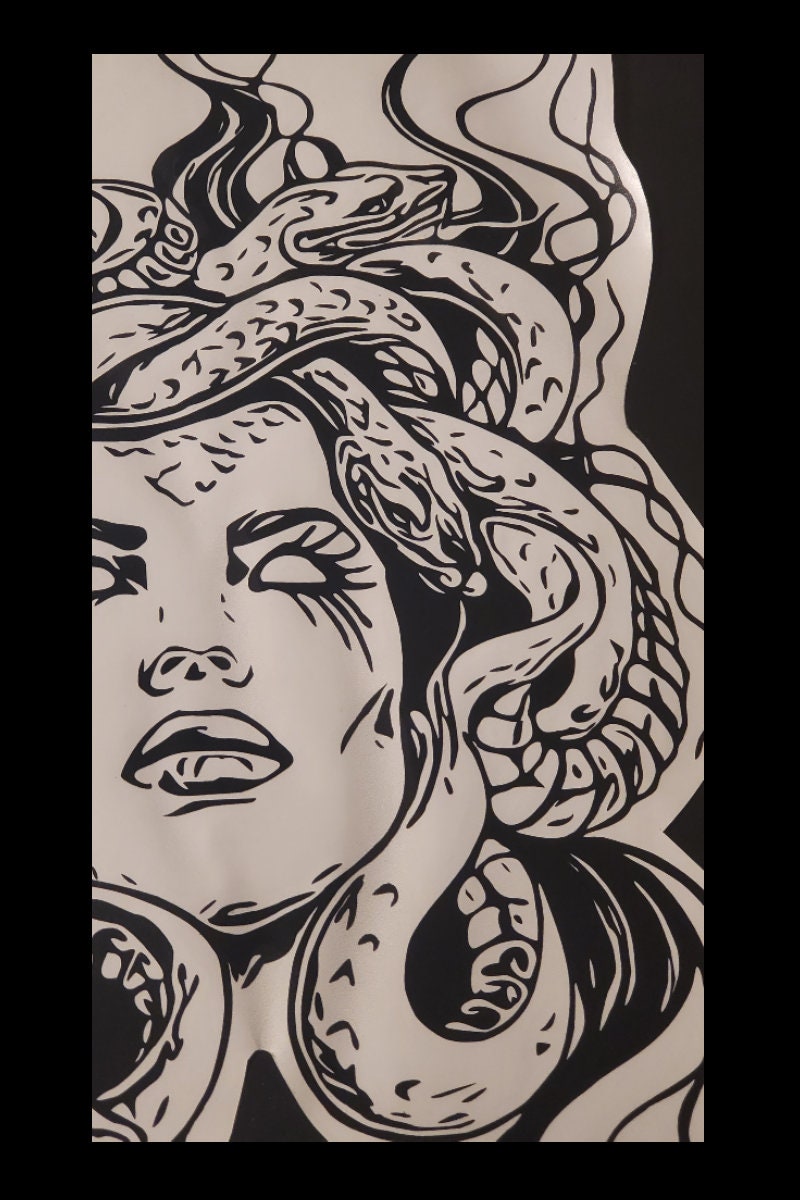 LARGE Medusa Wall Car Fridge Mirror Vinyl Decal - Etsy