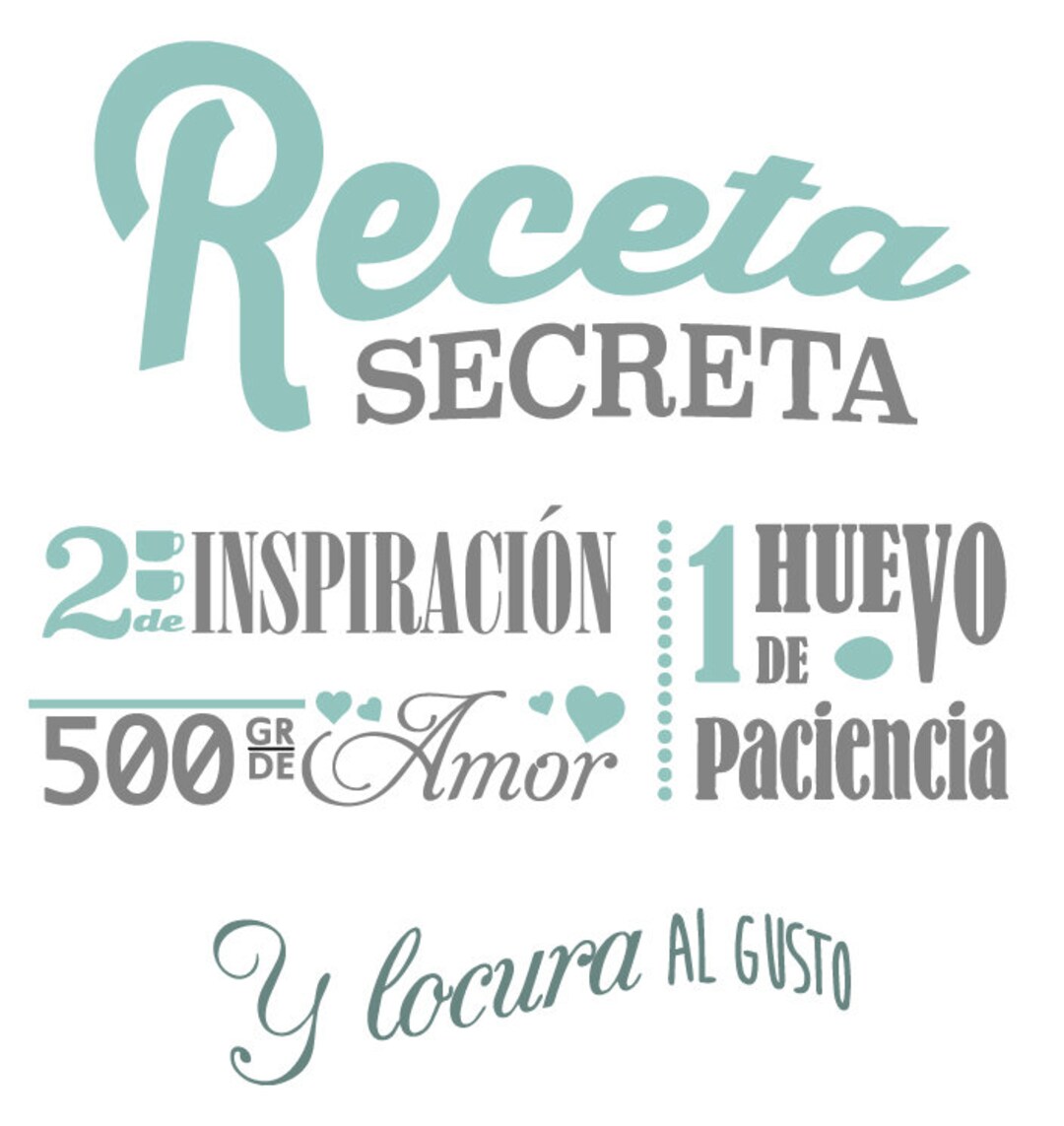 Secret Family Recipe, Love Family. SVG . Ready for Cutting With ...