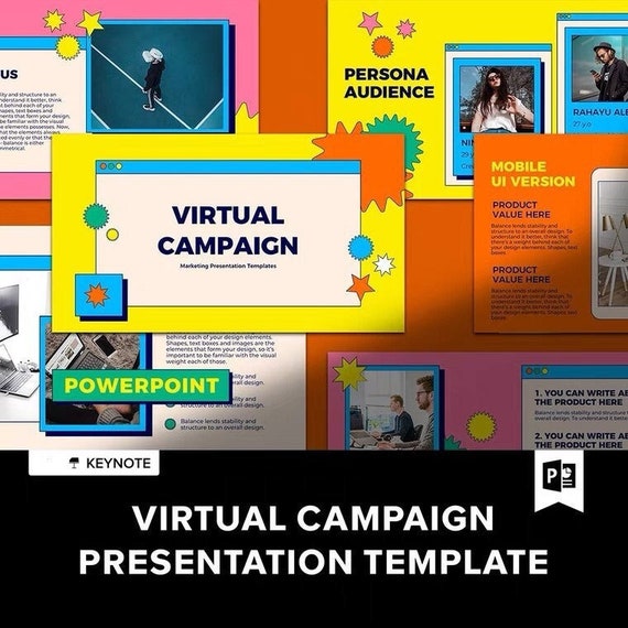 Virtual Campaign Presentation Template Modern Stylish - Etsy