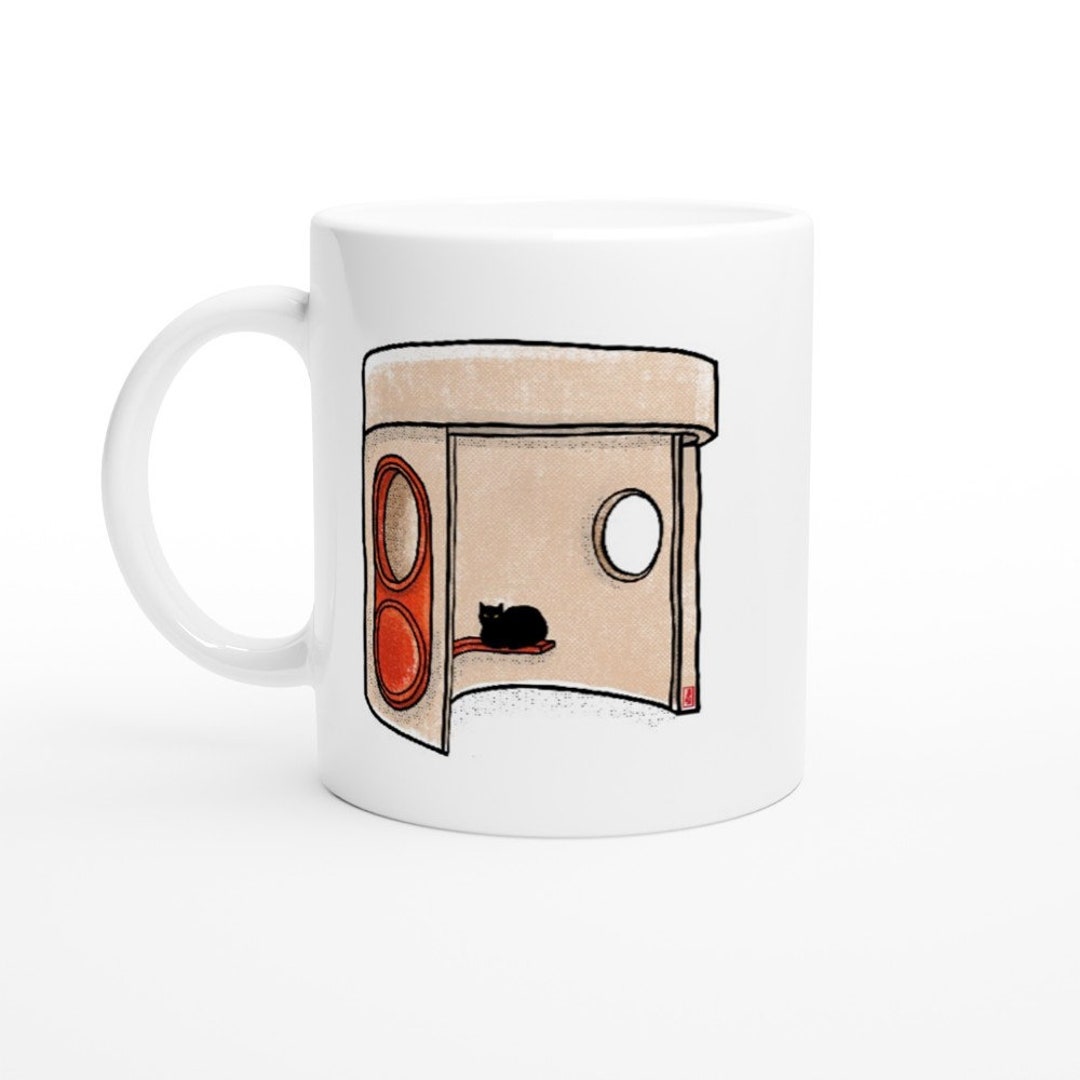 Canberra Bus Stop Bus Shelter Cat Hand Drawn Mug - Etsy Australia