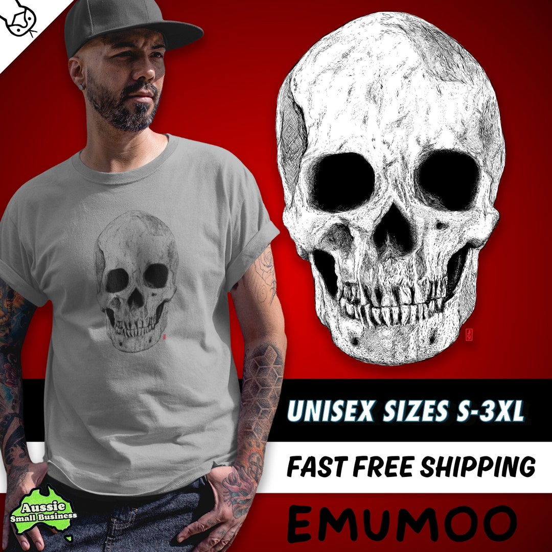 Skull Detailed Black Line Tattoo Mono Black Realistic Spooky Witchy ...