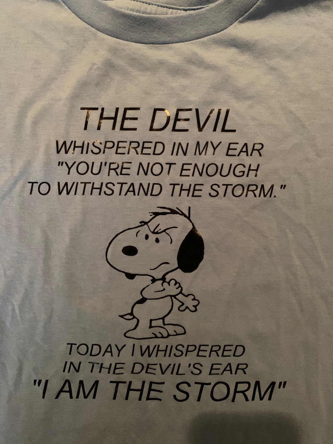 Snoopy I Am the Storm T-shirt - Etsy
