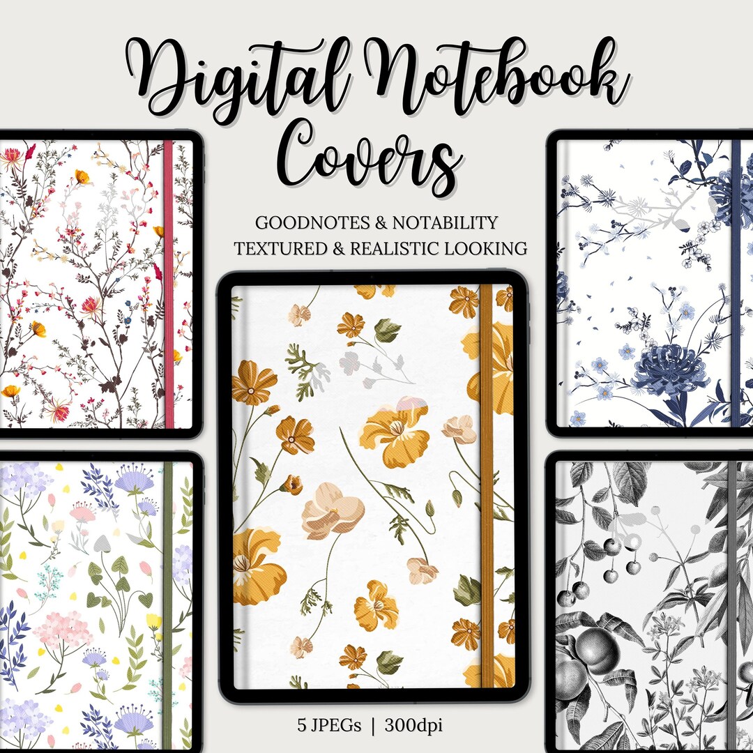2023 Digital Notebook Covers Goodnotes, Notability, Daily Journal ...