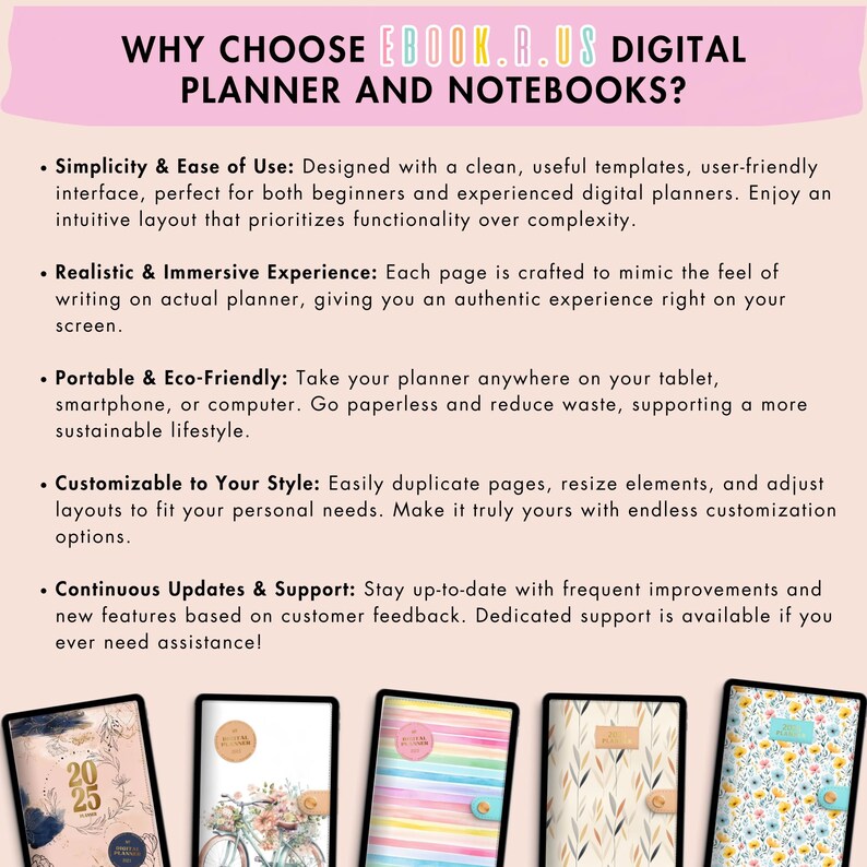 2025 Ultimate Digital Planner Natural Simplicity With 3000+ Stickers ...
