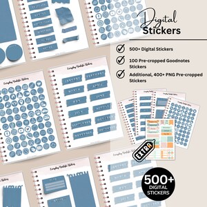 Landscape Digital Notebook With Tabs, Goodnotes Notebook, Travel ...