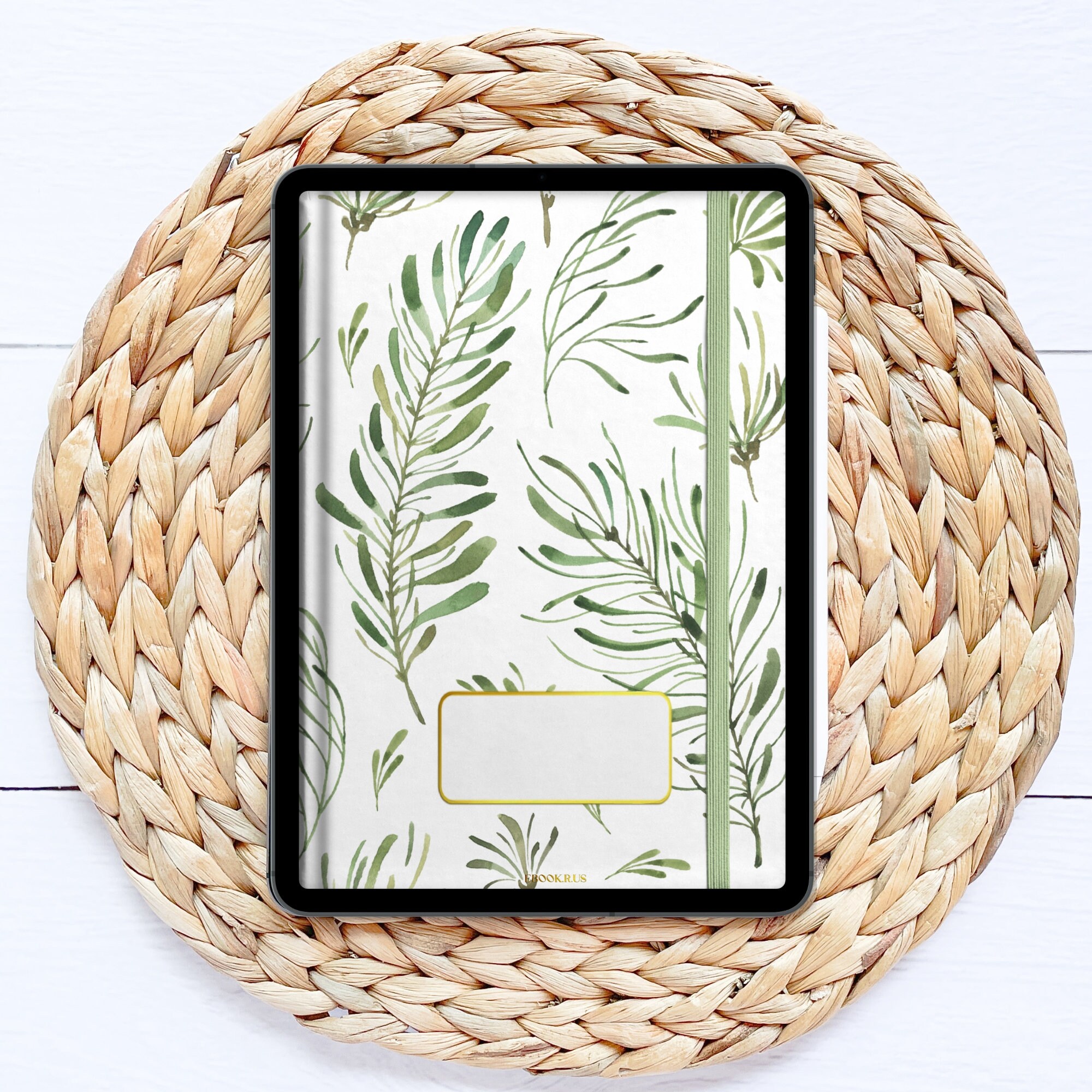 2025 Realistic Digital Notebook Cover, Digital Planner Cover, Daily ...