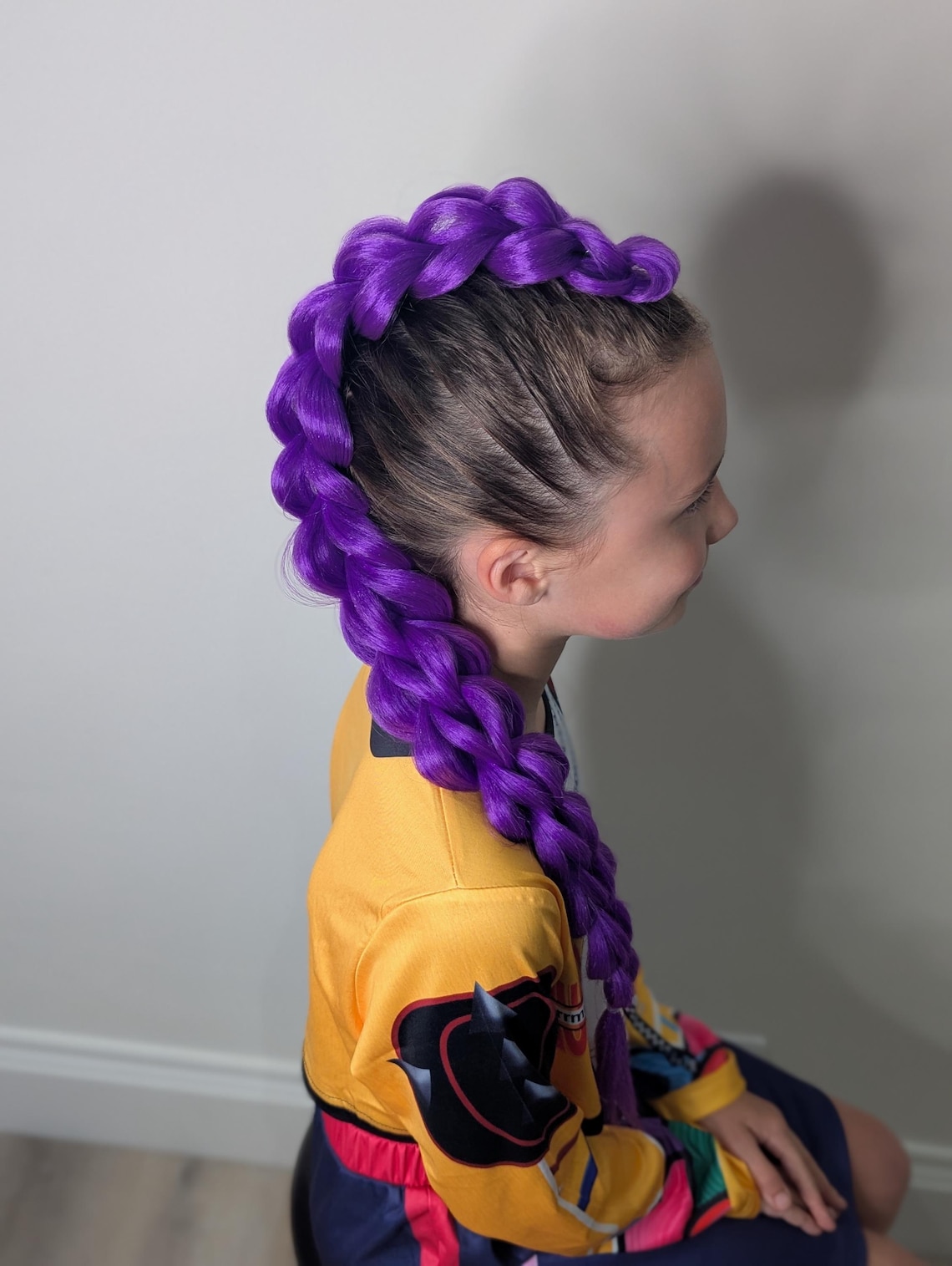 Synthetic Clip in Hair Accessory 3D Braids Extensions Rumi Kpop - Etsy