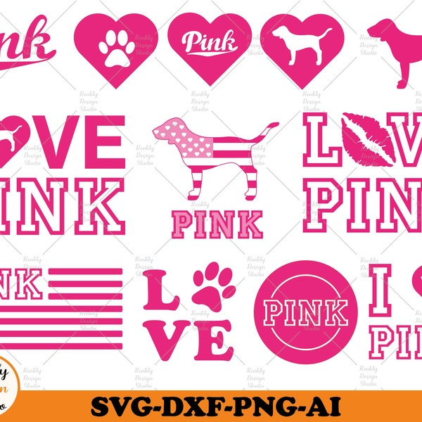 Pink Svg - Etsy